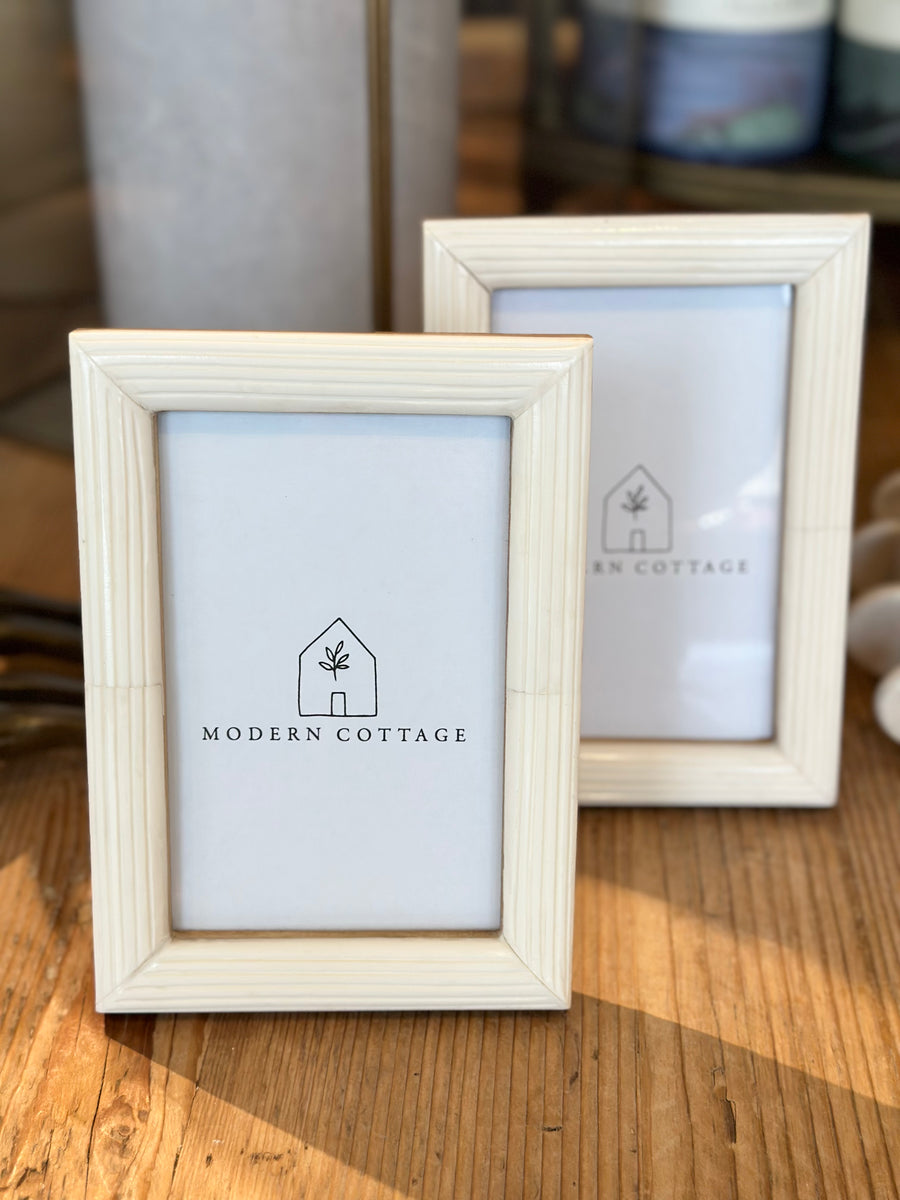 4x6 Palomar Etched Bone Frame – Modern Cottage Tulsa, OK