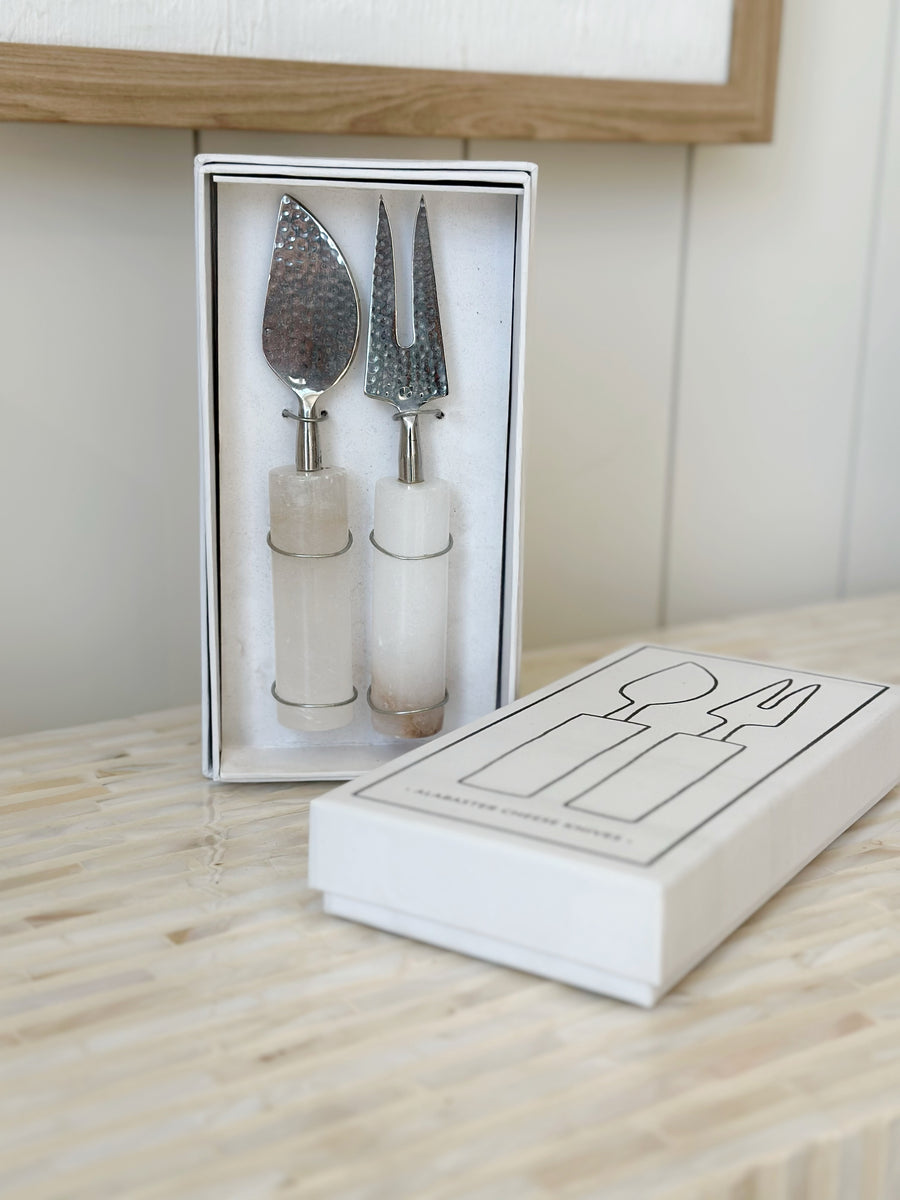 Alabaster Cheese Knife Set – Modern Cottage Tulsa, OK