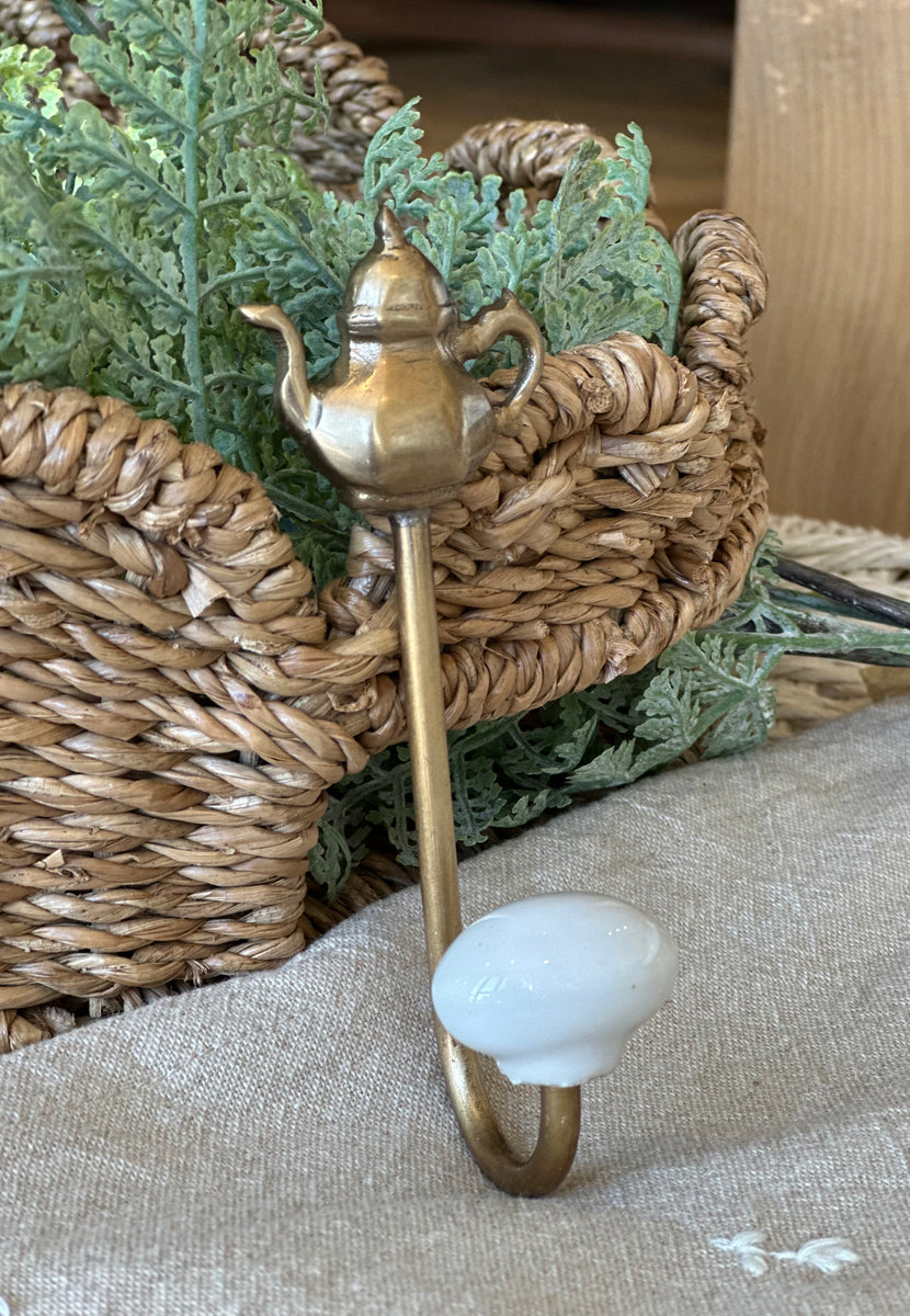 Brass Teapot Hook – Modern Cottage Tulsa, OK