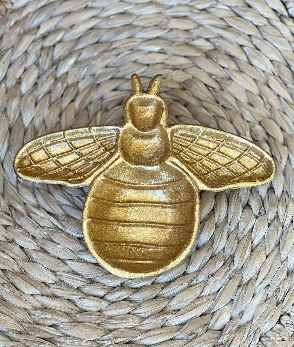 Gold Cast Iron Bee Shaped Dish – Modern Cottage Tulsa, OK