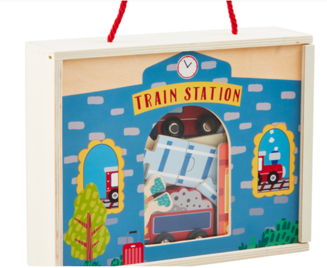 Wood Train Puzzle Set – Modern Cottage Tulsa, OK